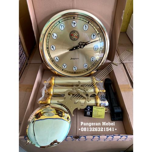 Jual Jam Bandul Arab Junghans Set mesin seiko ORI kuningan 36cm ...