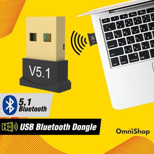 Promo Bluetooth Receiver 5.1 Dongle Blutut USB Laptop PC Bloototh ...