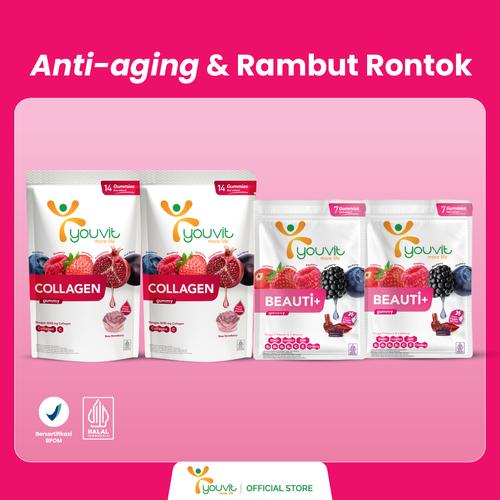 Promo Collagen & Biotin Gummy untuk Anti Aging & Vitamin Rambut Rontok ...