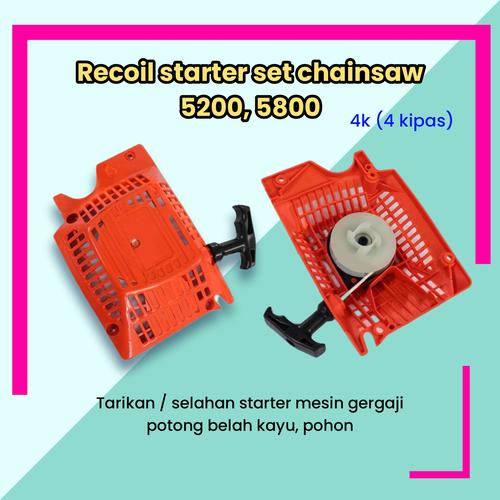 Jual Recoil/tarikan stater senso mini 5800 rantai 22" kap alit tali ...