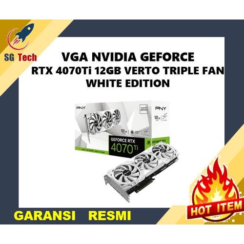 Jual VGA PNY GEFORCE RTX 4070Ti 12GB TRIPLE FAN WHITE EDITION GARANSI 3 ...