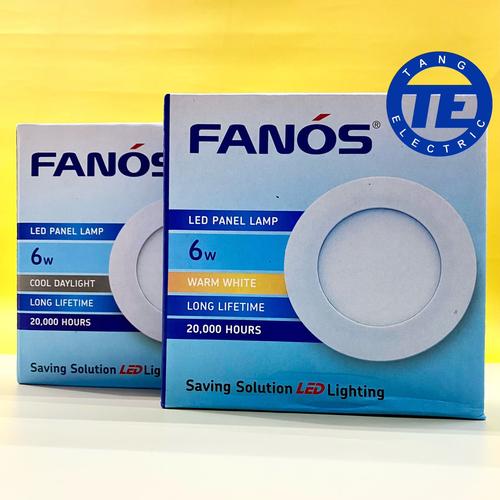 Jual fanos Led panel Lamp 6watt / warna white coll Daylight 7000K ...