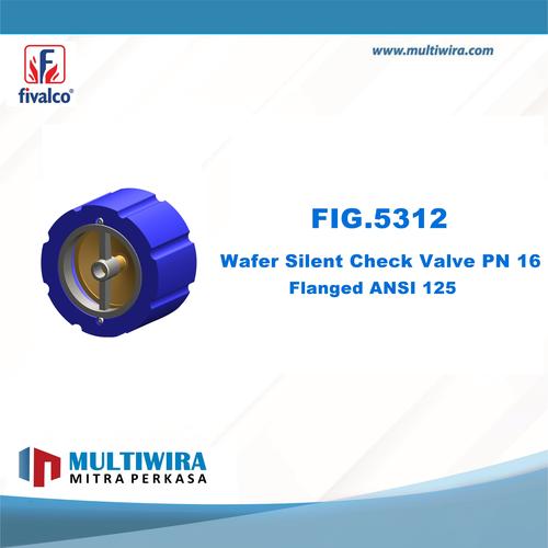 Jual FIVALCO - FIG.5312 WAFER SILENT CHECK VALVE PN16 FLANGED ANSI ...