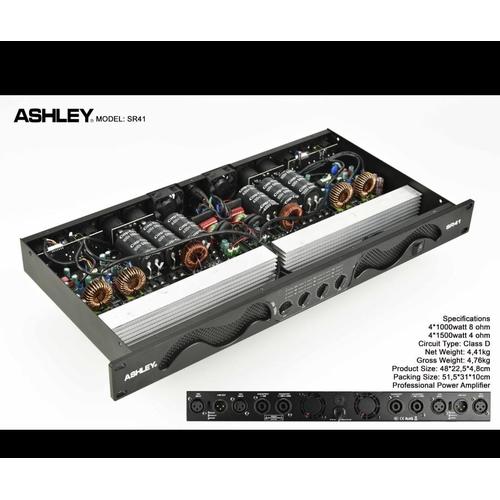 Jual Power Ampli 4000 watt Amplifier 4 Channel ASHLEY SR41 SR 41 Class ...