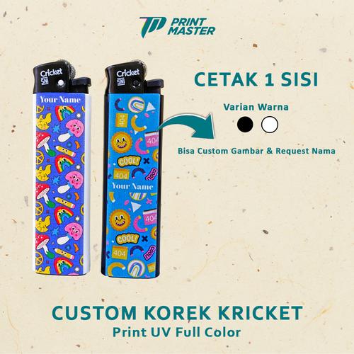 Jual Custom Korek Api Cricket Lighter Promosi Souvenir Print UV 1 Sisi ...