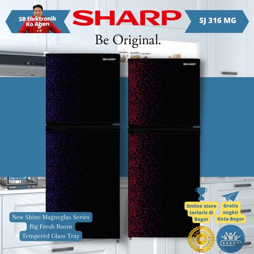 Jual Free Ongkir Bogor SHARP SJ316MG Kulkas 2 Pintu SJ 316 MG - Kota ...