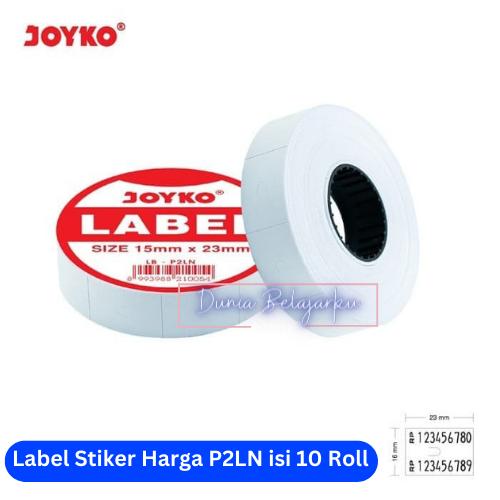 Jual Label Harga / Label Stiker Harga 2 Baris Joyko P2LN isi 10 Roll ...
