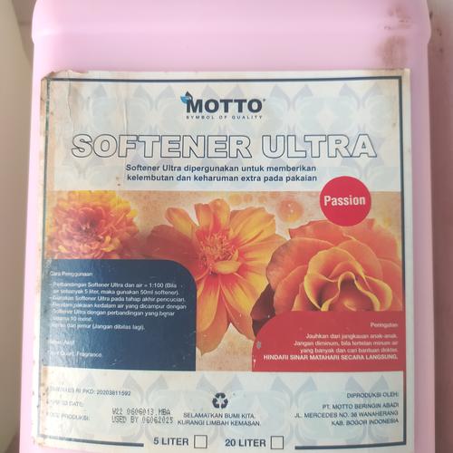 Jual softener ultra motto 5 liter - Kota Tangerang Selatan - delimamotto | Tokopedia