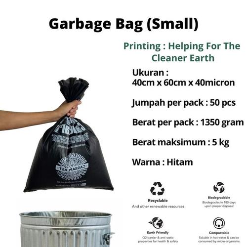 Jual Garbage Bag Small Kantong Singkong Bioplastic Cassaplast Bag Trash ...