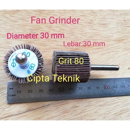 Jual Fan Grinder 30 x 30 grit80 Amplas kipas 30x30 grit 80 amplas ...