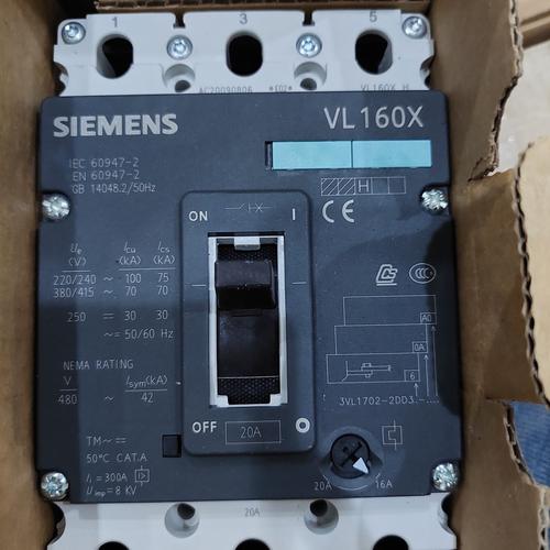 Jual MCCB VL160X 20A,32A,50A DAN 160A 70KA 3VL1705-2DD36-0AA0-Z SIEMENS ...