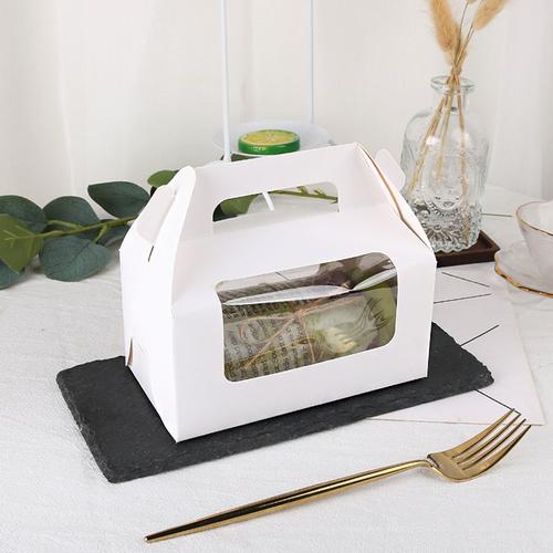 Promo Kotak Bolu Gulung PAPER BOX HANDLE Roll Cake Dus Kotak Kue ...
