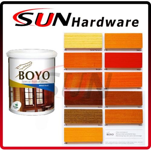 Jual Cat Kayu Politur Plitur Boyo Water Based 1 kg Vernis Clear Kamper ...