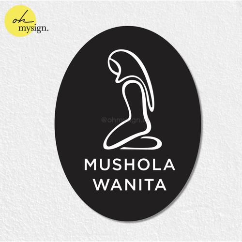Jual Tulisan Mushola Wanita Sign Akrilik Tempel Dinding Papan Acrylic ...