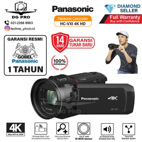Jual Panasonic HC-VX1 4K HD Camcorder Panasonic HCVX1 Handycam Resmi ...