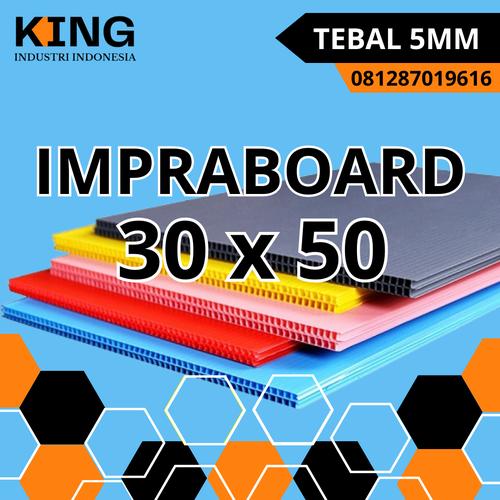 Jual Impraboard infraboard Lembaran Corrugated Board 5mm 30 x 50cm ...