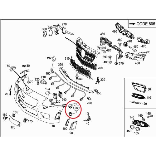 Jual Mercedes Benz SLK R172 Headlamp Washer Cover - Kiri(Pemumpang ...