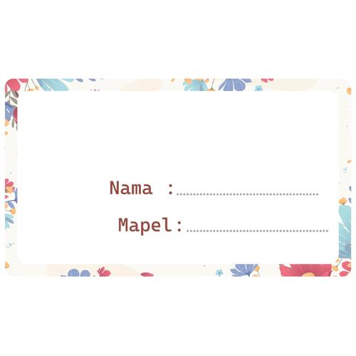 Jual CETAK STIKER LABEL BUKU / Label Nama buku / Label Buku Sekolah ...