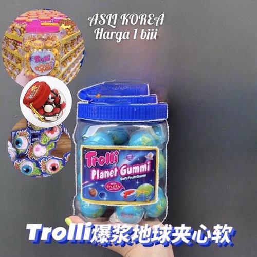 Jual Permen Trolly Jelly Gummi Viral Asli Korea Korean Trolli Chewy ...