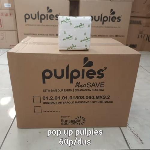 Jual Tisu pop up merk pulpies 1 dus isi 60pack Khusus gojek dan grab ...