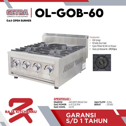 Jual GETRA Gas 4 Open Burner TYPE OL-GOB-60 / OL GOB 60 / OLGOB60 ...