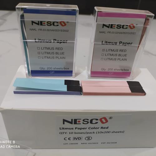 Jual Kertas Lakmus PH Air Merah Biru Litmus paper Nesco cek air ketuban ...