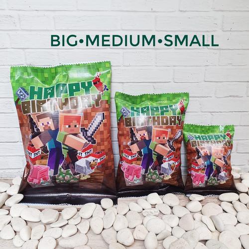 Jual Minecraft Pouch Snack Vinyl Kemasan Snack Hampers Birthday ...