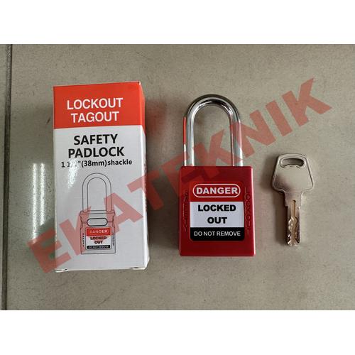 Jual Loto Safety Padlock Lockout Tagout Pad Lock 38mm Gembok - Merah ...