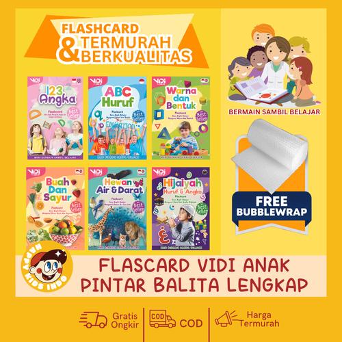 Jual MAINAN ANAK VIDI KARTU FLASHCARD BELAJAR ANAK MEMBACA ABC - WARNA ...