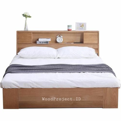 Jual Dipan Minimalis Laci 160x200 Cm Tempat Tidur Jati - 120x200 - Kab ...