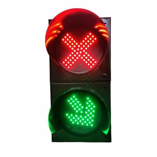 Jual Lampu Traffic Light LED 2 Aspek 20 CM Cross Sign Red Green ...
