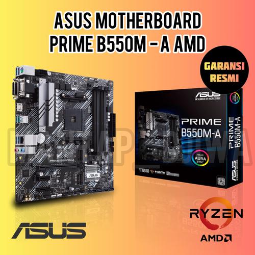 Jual Asus Motherboard Prime B550M-A AMD Socket AM4 Ryzen Athlon - Mobo ...
