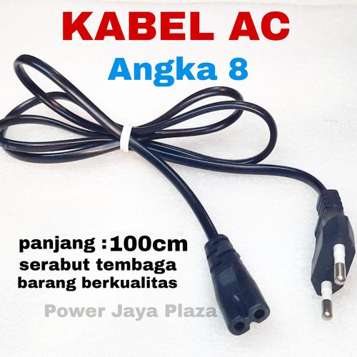 Jual Kabel AC Power angka 8 listrik panjang 100cm 1m 1meter High ...