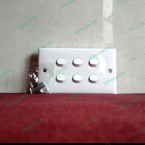 Jual Saklar 6Gang/Isi 6 CLIPSAL SCHNEIDER Outbow/Sakelar Isi6 OB ...