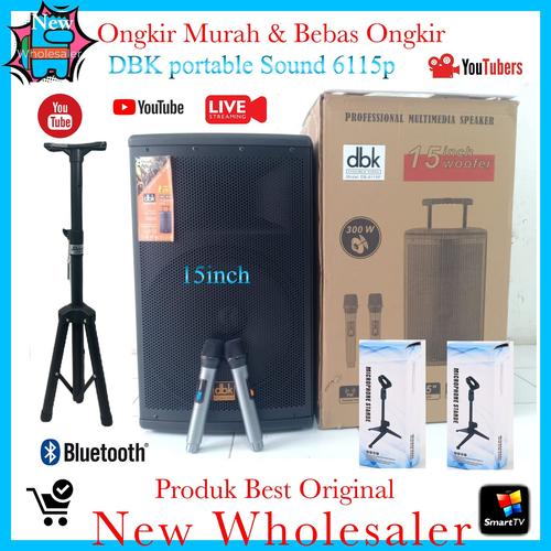 Jual speaker Sound 15 inch Wireless portable DBK power Full Bass ...