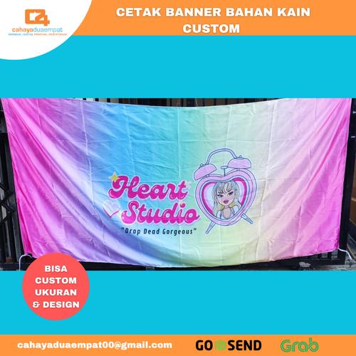 Jual Cetak Termurah Banner Spanduk Custom Kain Satin Besar - 4,5 × 2 ...
