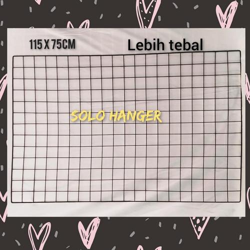 Jual Jaring Ram 75 x 115 cm Hitam Besi Tebal Dinding Gantungan Hook Ram ...