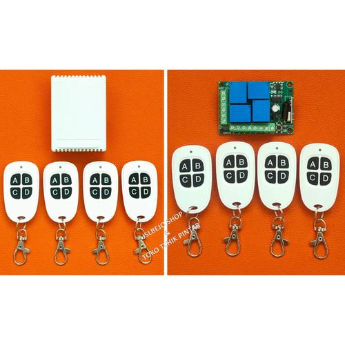 Jual Remote Control DC 12V 4CH Wireless Switch 1 Penerima + 2 Remote ...