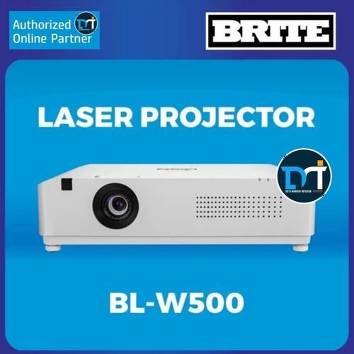 Promo BRITE BL W500 - WXGA 5000 Lumens HDMI 3LCD Laser Projector Cicil ...