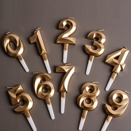 Promo Lilin Angka Ultah Lilin UKIR EMAS Ulang Tahun Happy Birthday ...