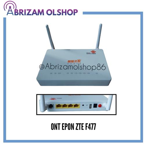 Jual ONT ONU EPON F477 ZTE EXTERNAL ANTENA + ADAPTOR - Dengan Adaptor ...