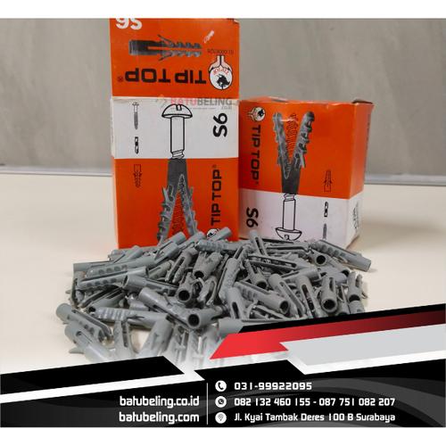 Jual Fisher S6 Tanpa Skrup Angkur Dinding Penahan Baut Isi 100 Per ...
