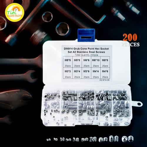 Jual 200pcs/Set M3-M6 Recoil Helicoil Baut Kunci Thread Insert Screws ...