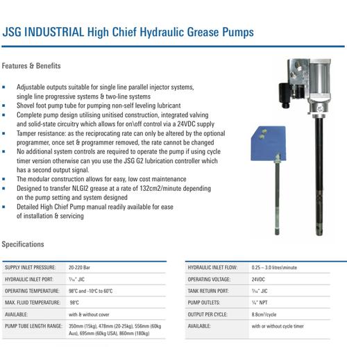 Jual 03-000921 High Chief Hydraulic Grease Pump 20kg - Kota Bontang ...