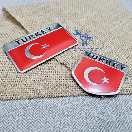 Jual Emblem Mobil Sticker Turkey Sticker Negara Turki - A - Jakarta ...