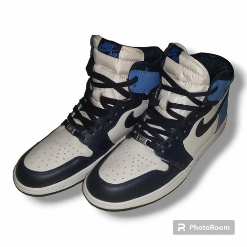 Jual Nike Air Jordan 1 Retro High Biru Putih Original Second 43 - Kota ...