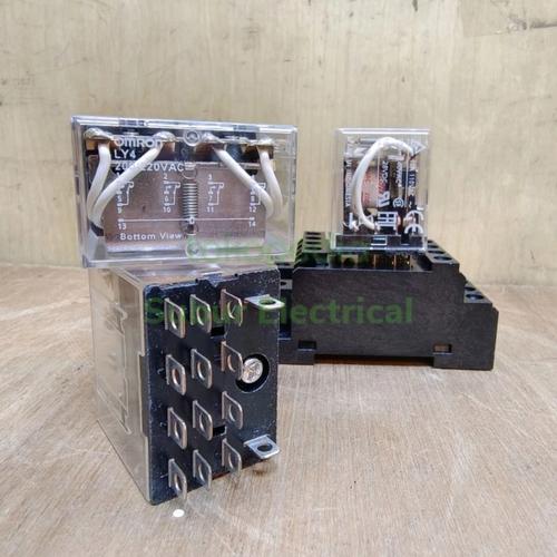 Jual relay OMRON LY4 220V ORIGINAL & BARU set socket - relay ly 4 220v ...
