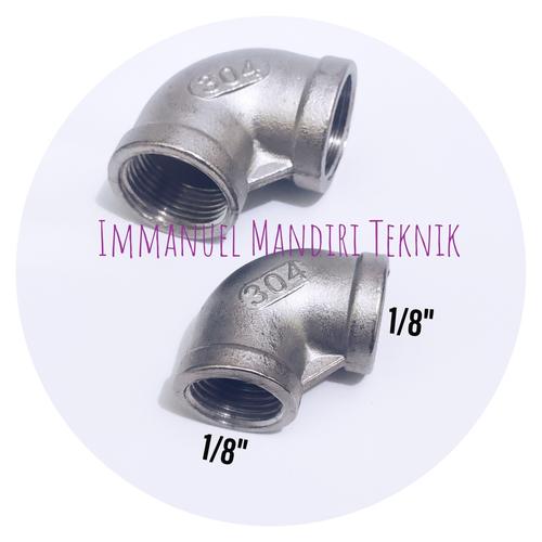 Jual Elbow stainless 1/8 / Elbow drat drat dalam / Knee 1/8 ss304 ...