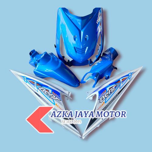 Jual Full Body Halus Honda Beat Lama Karbu 2012 Warna biru Putih+ ...