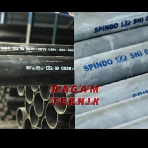 Jual Spindo pipa 2" Hitam / Galvanis Medium A B Black Galvanized Steel ...